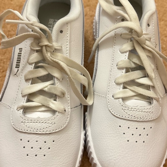 Puma | Shoes | Puma Classic White Laceup Sneakers Never Worn | Poshmark